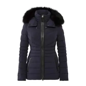 Mackage Mackage Patsy-BX Down Jacket With Fur Trim Navy