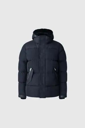Mackage Classic Down Jacket With Removable Shearling Bib - Black
