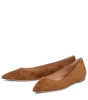 GIANVITO ROSSI Suede Ballet Flats