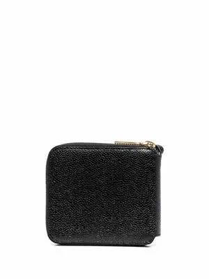 Thom Browne 4-bar Debossed Compact Wallet