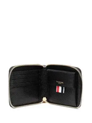 Thom Browne 4-bar Debossed Compact Wallet
