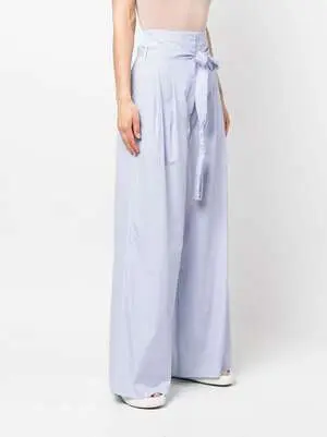 MAISON JEJIA Stripe-print Palazzo Pants