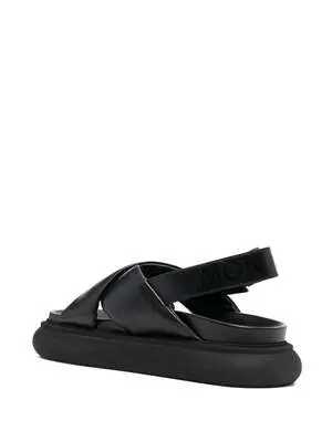 Moncler Cross-strap Leather Sandals