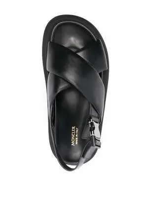 Moncler Cross-strap Leather Sandals