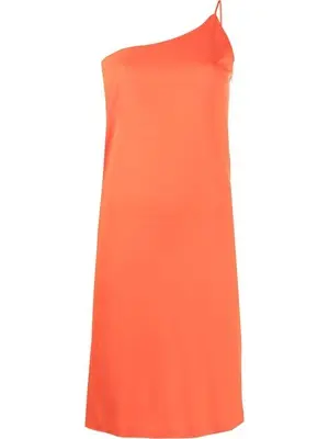Dsquared2 Off-shoulder Knee-length Dress - Orange