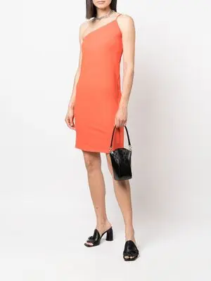 Dsquared2 Off-shoulder Knee-length Dress - Orange