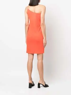Dsquared2 Off-shoulder Knee-length Dress - Orange