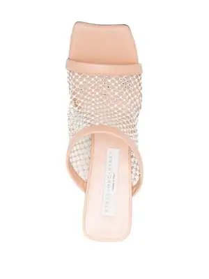 Stella McCartney Crystal Embellished Mesh Sandals