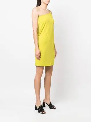 Dsquared2 Off-shoulder Knee-length Dress - Green
