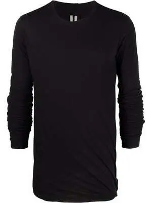 Rick Owens Long-sleeved Gathered T-shirt