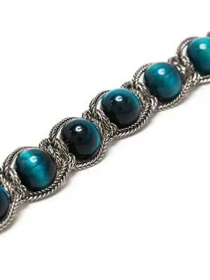 Emanuele Bicocchi Braided Bead Bracelet - Silver