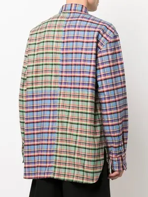 Marni Patchwork Check-print Oversized Shirt