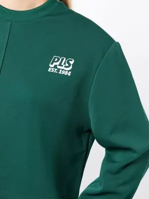 Philosophy Di Lorenzo Serafini Embroidered-logo Sweatshirt - Green
