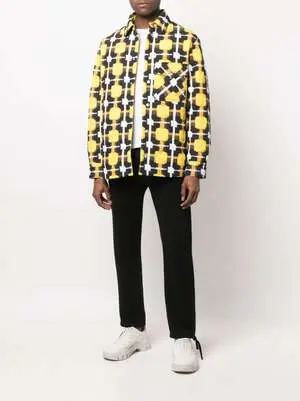 COUNTY OF MILAN Check-pattern Quilted Overshirt