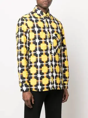 COUNTY OF MILAN Check-pattern Quilted Overshirt