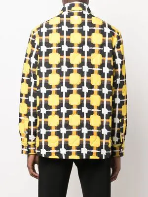 COUNTY OF MILAN Check-pattern Quilted Overshirt