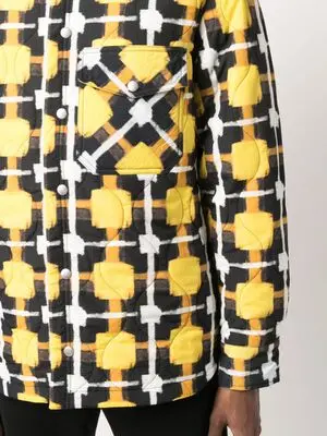 COUNTY OF MILAN Check-pattern Quilted Overshirt