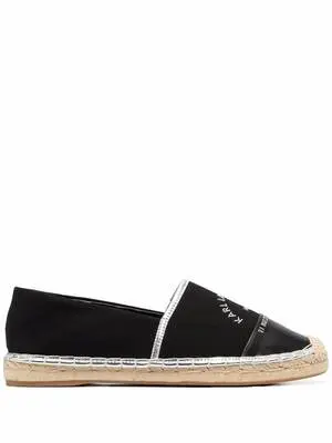 Karl Lagerfeld Embroidered Logo Espadrilles