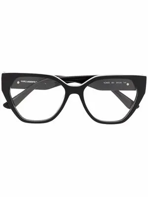 Karl Lagerfeld Polished Cat-eye Frame Glasses - Black