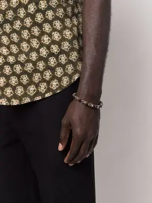 Emanuele Bicocchi Tiger Eye Beaded Bracelet - Brown