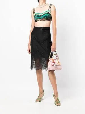 Dolce & Gabbana Sicily Scarf-detail Top-handle Bag