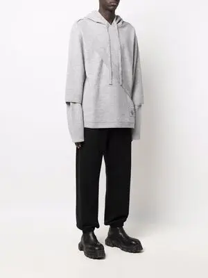 Off-White Logo-patch Hoodie - Grey