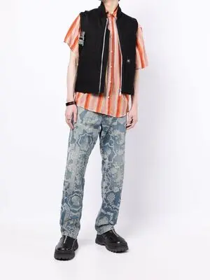 (DI)VISION Logo-patch Zip-up Gilet