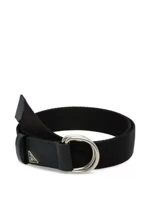 Prada Triangle Logo Woven Belt - Multicolor