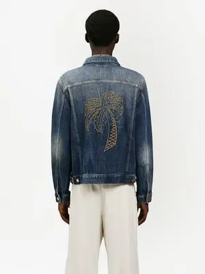 Palm Angels Logo Denim Jacket