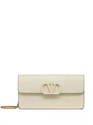 Valentino Garavani Vlogo Signature Wallet On Chain - Neutrals