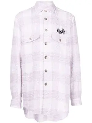 COOL T.M Logo-patch Plaid-check Shirt