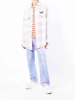 COOL T.M Logo-patch Plaid-check Shirt