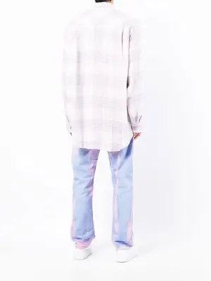 COOL T.M Logo-patch Plaid-check Shirt
