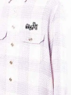 COOL T.M Logo-patch Plaid-check Shirt