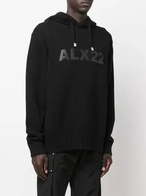 1017 Alyx 9sm Logo-print Hoodie - Black