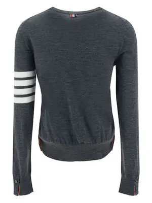 Thom Browne 4-bar Merino Jumper - Grey
