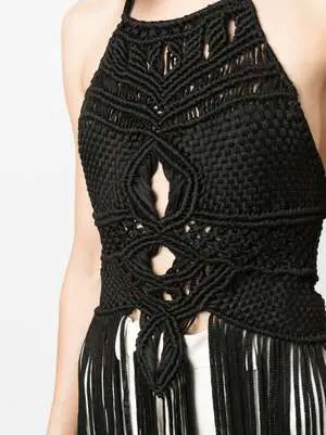 Alberta Ferretti Cut Out-detail Knitted Vest