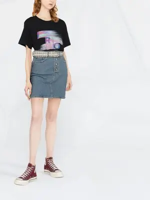IRO PARIS Graphic Logo-print T-shirt - Black