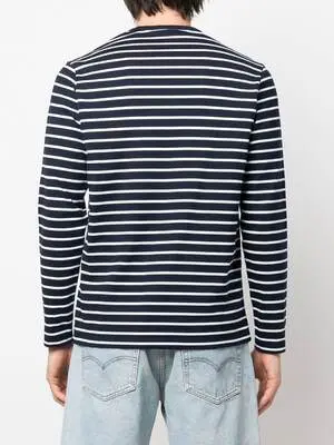 Paul & Shark Logo-print Striped T-shirt - Blue