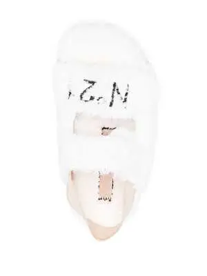 N°21 Logo-embroidered Fussbett Sandals