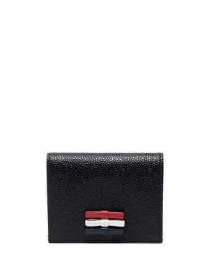 Thom Browne Rwb Trim Card Holder - Black