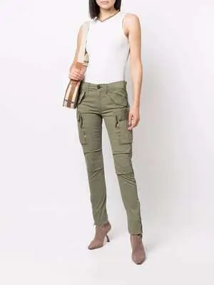 Ralph Lauren Skinny-cut Cargo Trousers - Green