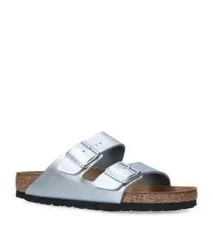 BIRKENSTOCK Arizona Birko-flor Sandals - Silver
