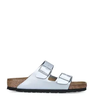 BIRKENSTOCK Arizona Birko-flor Sandals - Silver