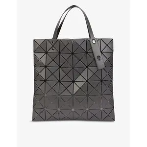 Issey Miyake Ladies Nylon Embroidered Lucent Geometric Shell Tote Bag
