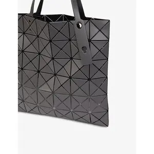 Issey Miyake Ladies Nylon Embroidered Lucent Geometric Shell Tote Bag