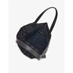 Issey Miyake Ladies Nylon Embroidered Lucent Geometric Shell Tote Bag