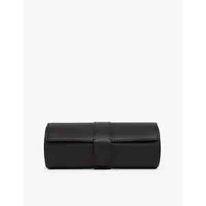 Smythson Panama Grained Leather Watch Roll
