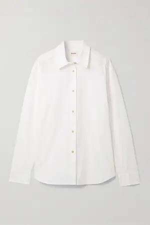 Khaite Argo Cotton-poplin Shirt