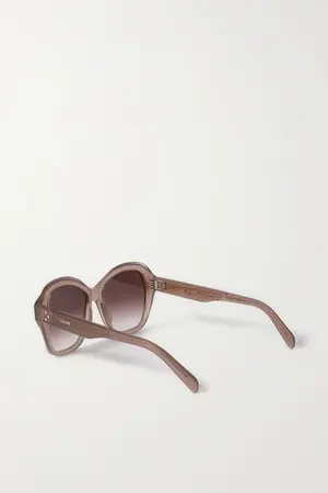 Celine Oversized Round-frame Sunglasses - Brown